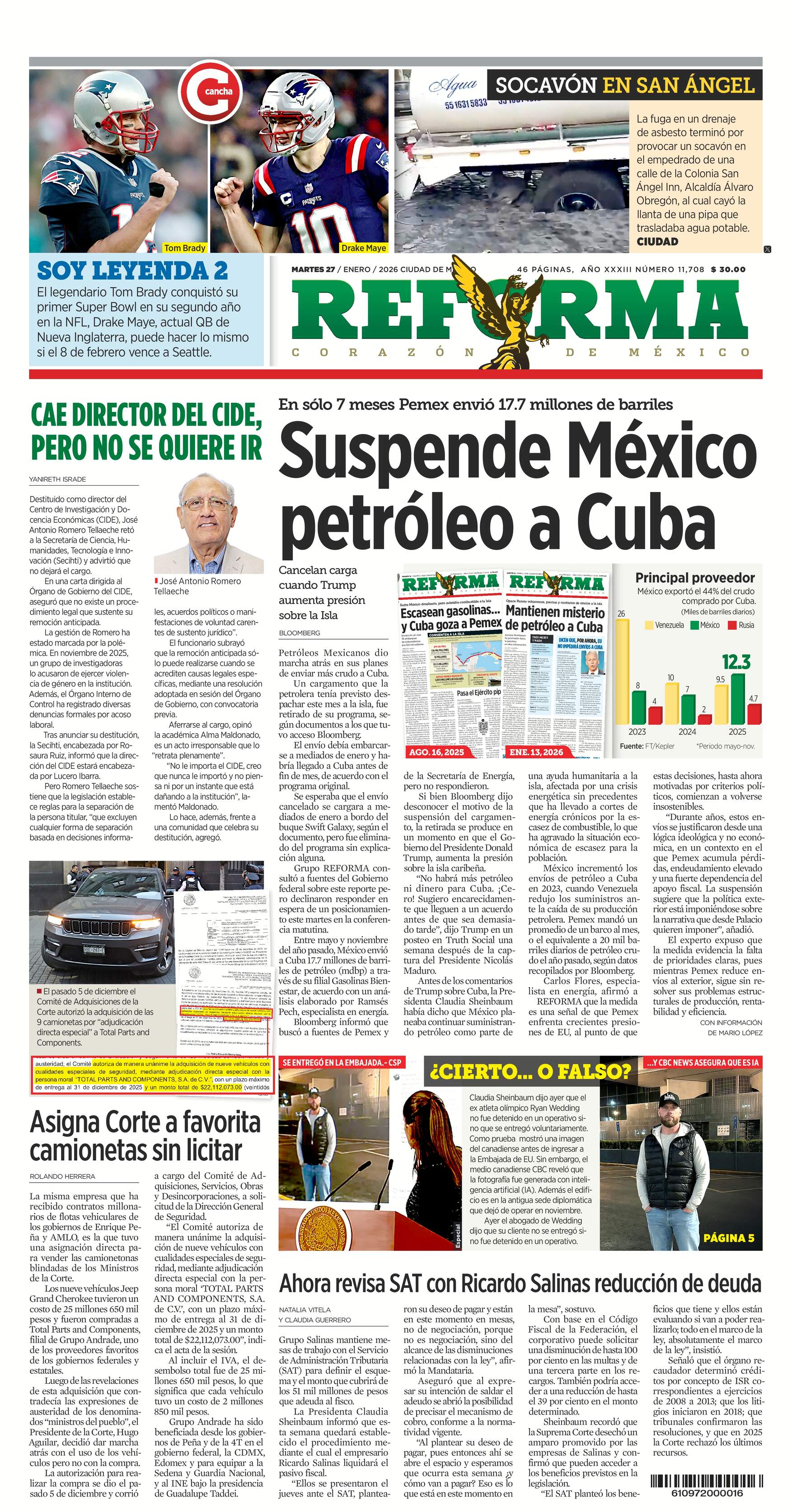 Suspende México petróleo a Cuba - Hanakúa Next - Monitoreo de Medios