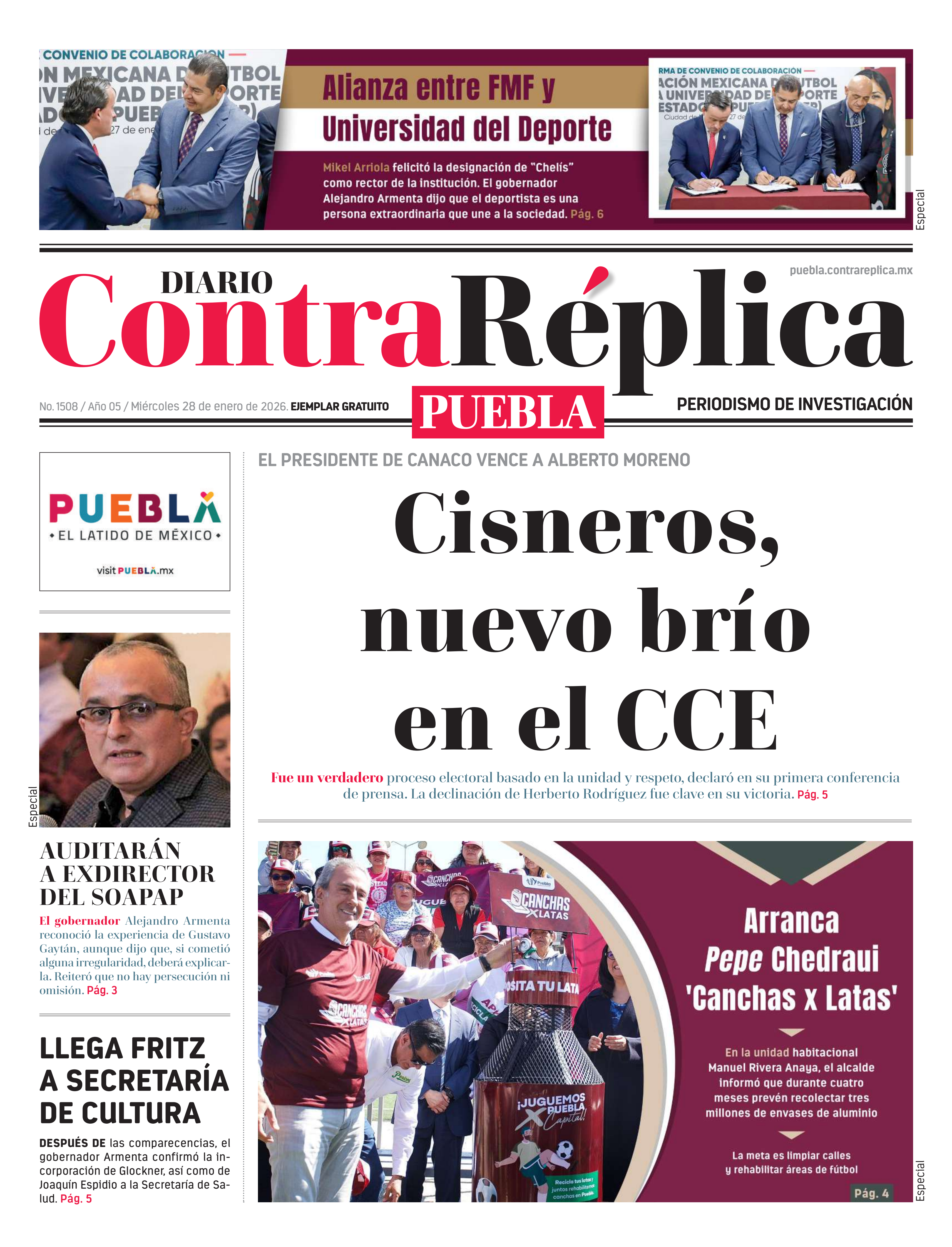 Cisneros, nuevo brío en el CCE - Hanakúa Next - Monitoreo de Medios